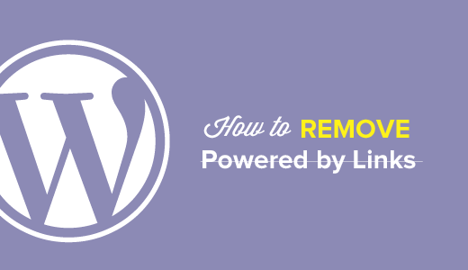 How To Remove The Powered By WordPress Footer Links Aingekan7