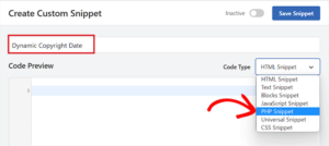 How to Add a Dynamic Copyright Date in WordPress Footer
