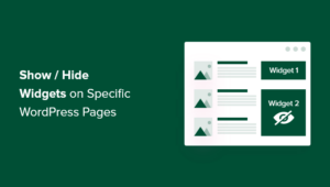 How to Show or Hide Widgets on Specific WordPress Pages