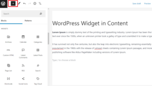 How to Add WordPress Widgets in Post and Page Content