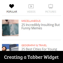 How to Add jQuery Tabber Widget in WordPress