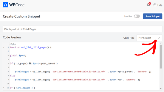 How to Display a List of Child Pages For a Parent Page in WordPress