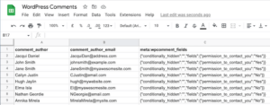 How to Export Email Addresses from WordPress Comments