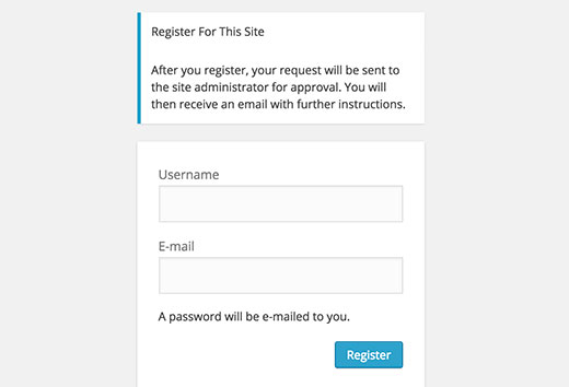 How to Moderate New User Registrations in WordPress