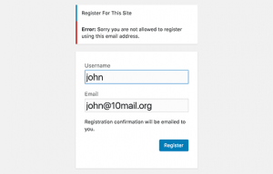 How to Block Disposable Email Addresses in WordPress