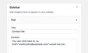 How to Link to an Email Address in WordPress