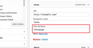 How to Add Title Attribute in WordPress Navigation Menus
