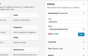 How to Install AWeber Web Form Widget in WordPress