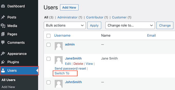 How to Instantly Switch Between User Accounts in WordPress