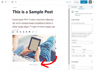 How to Add Caption to Images in WordPress
