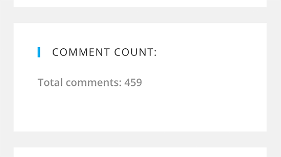 How to Display the Total Number of Comments in WordPress