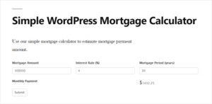 How to Add a Mortgage Calculator in WordPress (Step by Step)