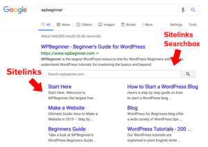 How to Get Google Sitelinks for Your WordPress Site (8 tips)