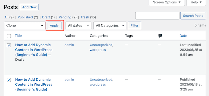 How to Duplicate a WordPress Page or Post with a Single Click