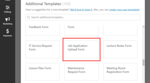 How to Make a Job Application Form in WordPress (1-click Template)