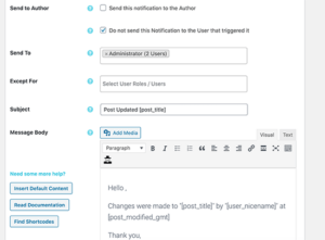 How to Get Email Notification for Post Changes in WordPress