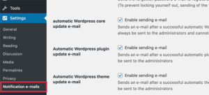 How to Disable Automatic Update Email Notification in WordPress