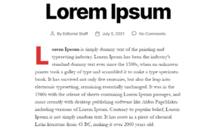 How to Add Drop Caps in WordPress Posts