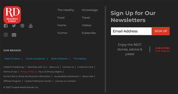 13 Best WordPress Footer Design Examples (+ Best Practices)