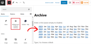 How to Create Compact Archives in WordPress (Step by Step)